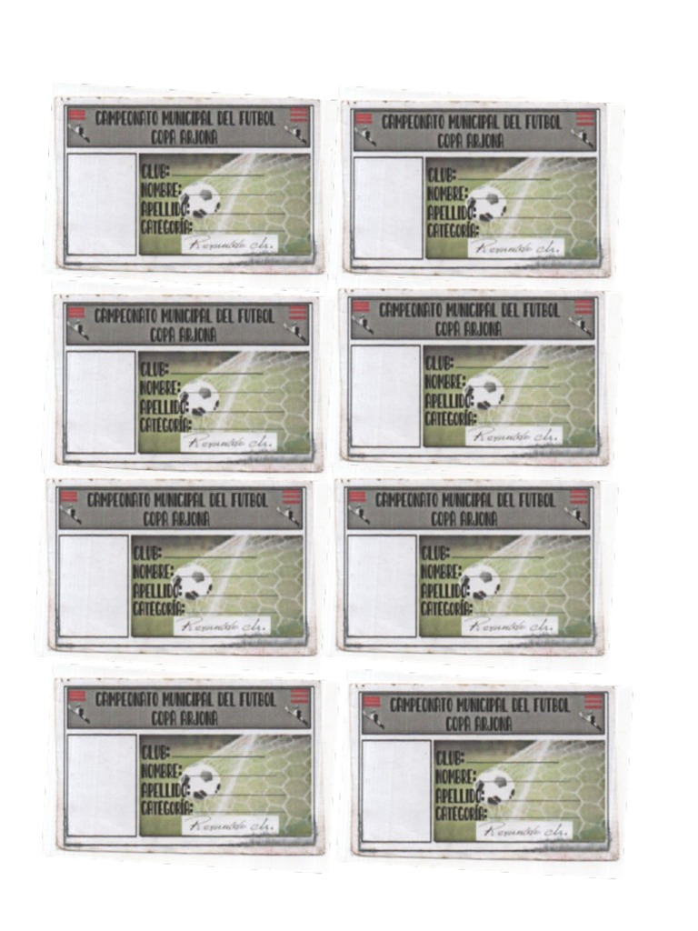 Carnet de Futbol | PDF