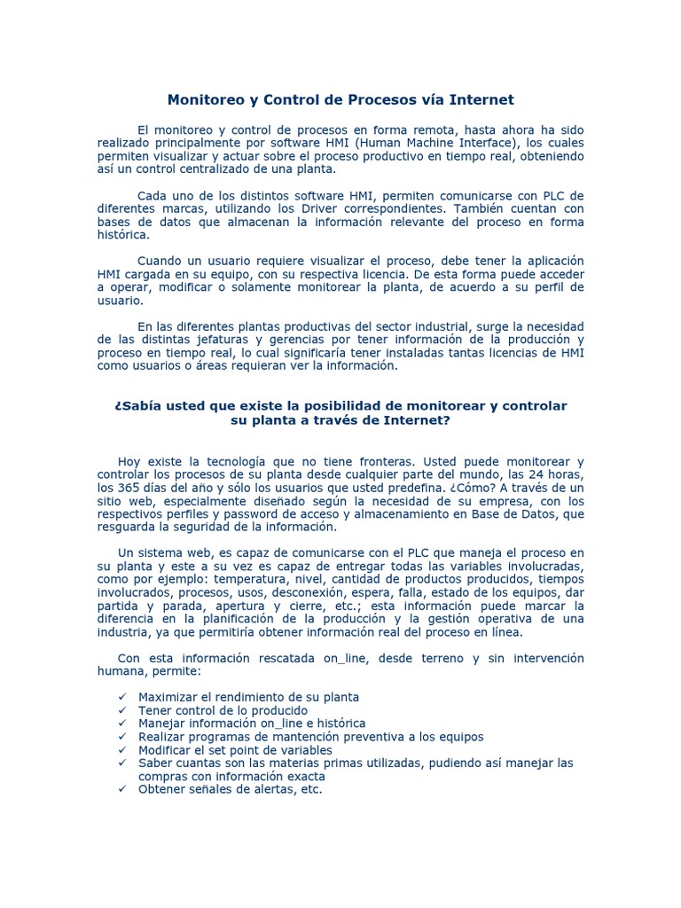 PLC Web Server | PDF