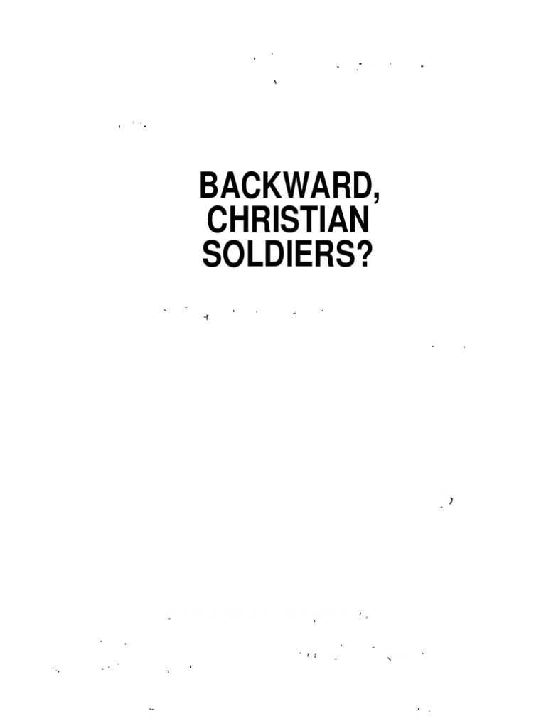 Backward Christian Soldiers | PDF | Laity | Sanctification