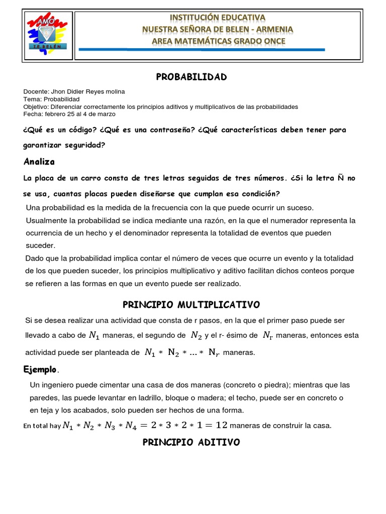 Probabilidad | PDF | Probabilidad