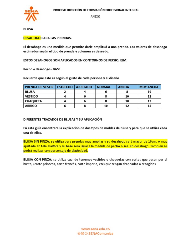 Anexo - GUIA - DE - APRENDIZAJE BLUSA | PDF | Bienes de consumo | Moda