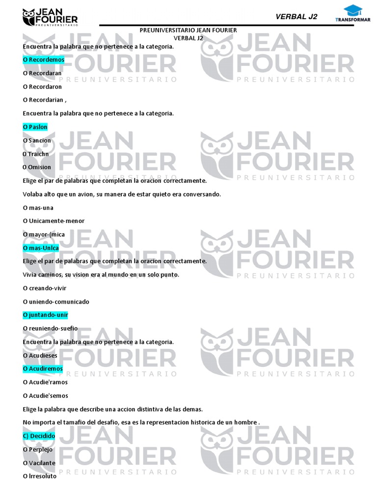 Verbal J2 | PDF