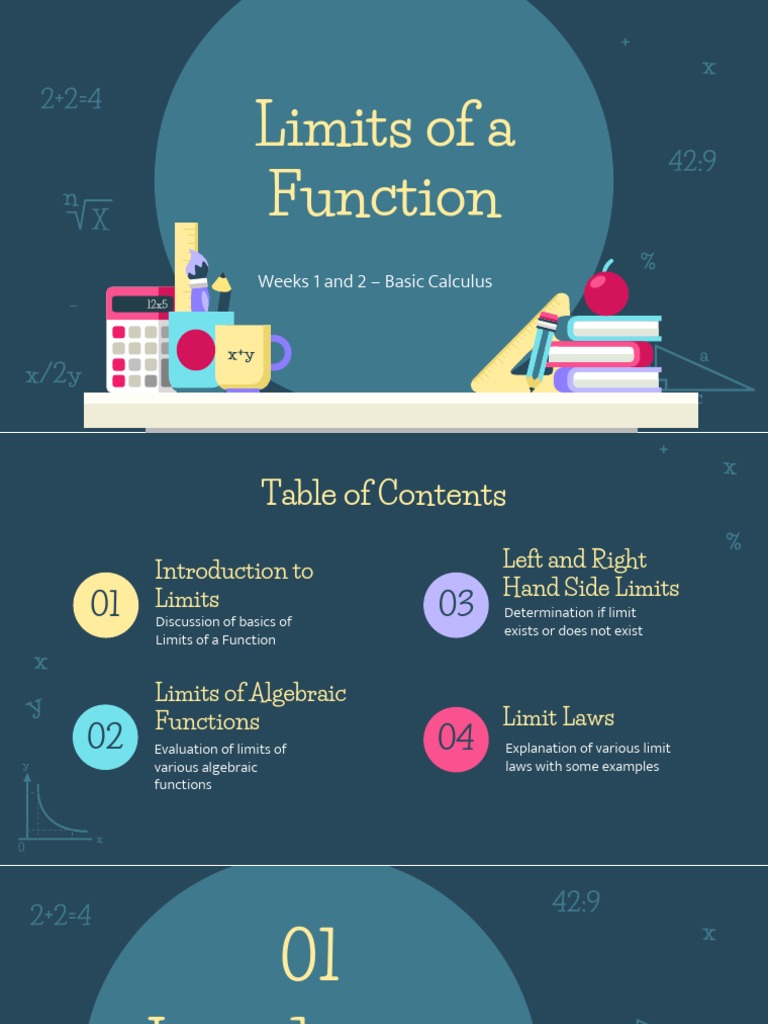 Weeks 1 And 2 Limits Of A Function Pdf Function Mathematics Variable Mathematics