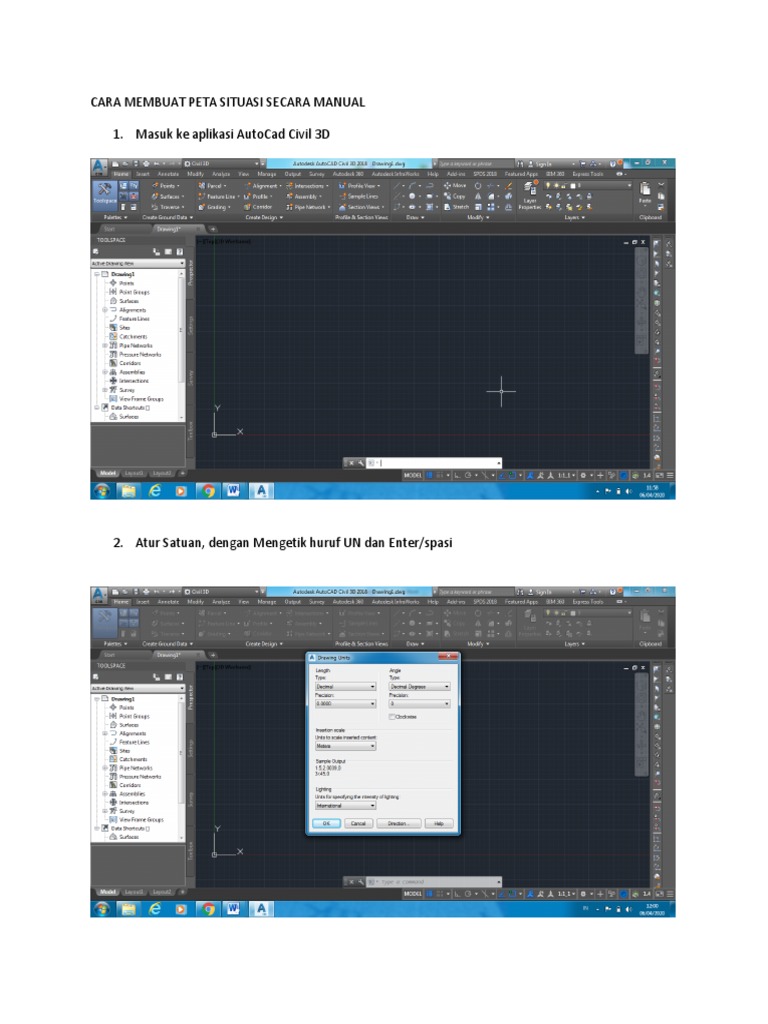 Cara Membuat Peta Situasi Secara Manual | PDF