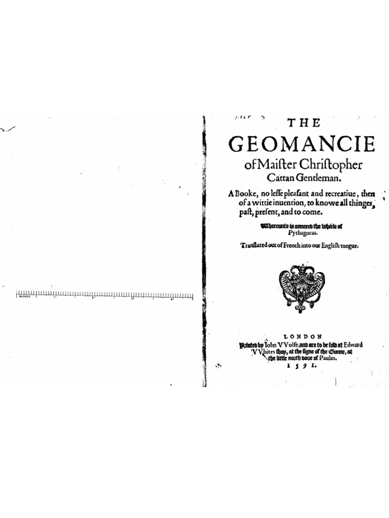 The Geomancy of Master Christopher | PDF