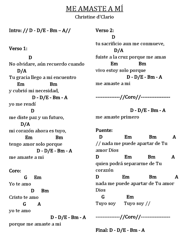 Me Amaste A Mí | PDF