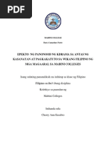 Review of Related Literature Example (Tagalog) | PDF