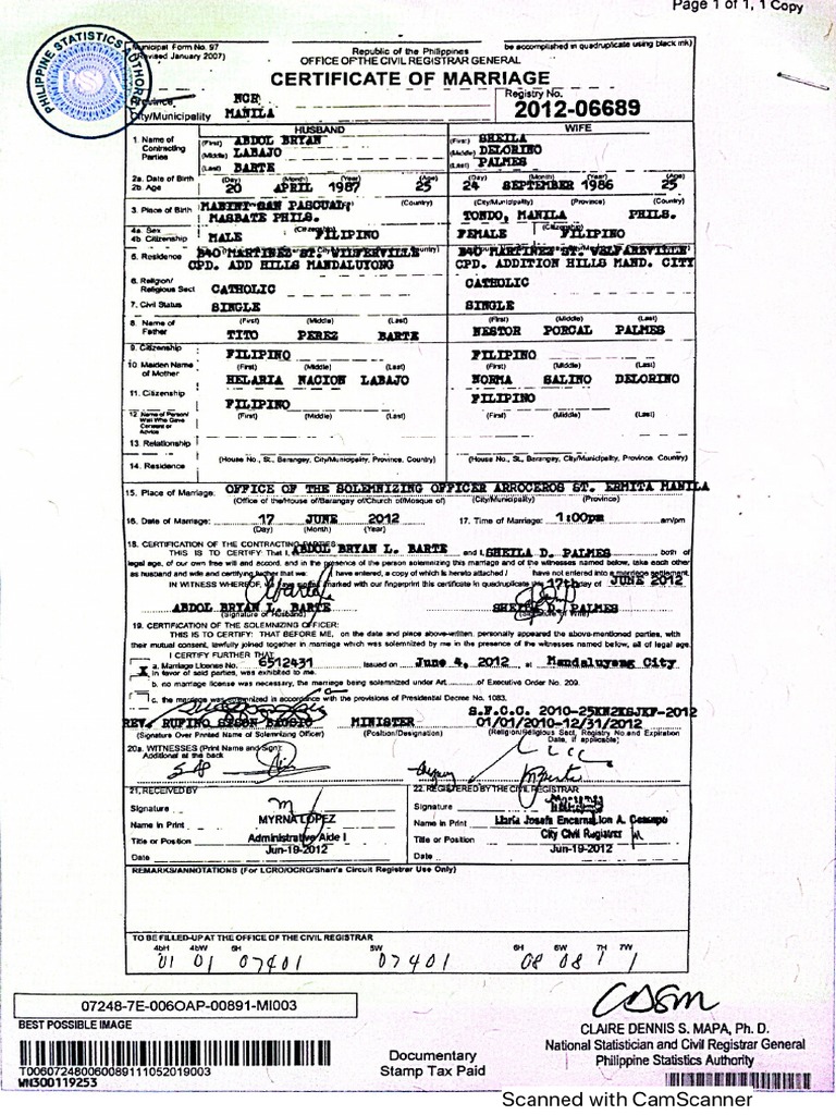 Marriage Contract (1) | PDF