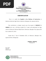 Letter of Request - Sen - Villar | PDF | Agriculture | Food And Drink