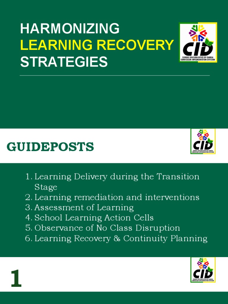 Final-Harmonizing Learning Recovery Strategies | PDF | Educational ...