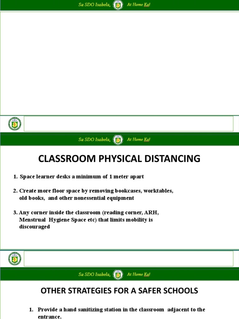 School Health & Safety Guidelines 2023 | PDF | Classroom | Health Sciences
