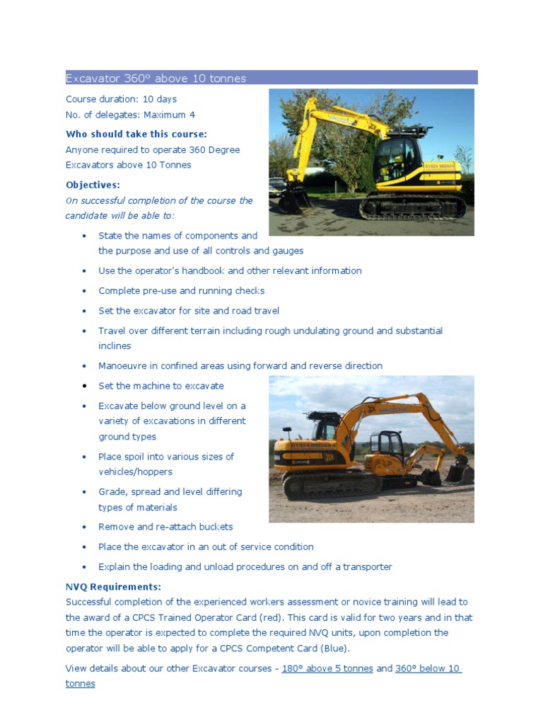 Excavator Pdf Forklift Loader Equipment
