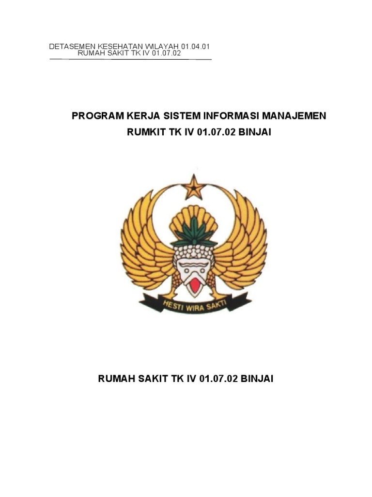 Program Kerja SIM RS | PDF