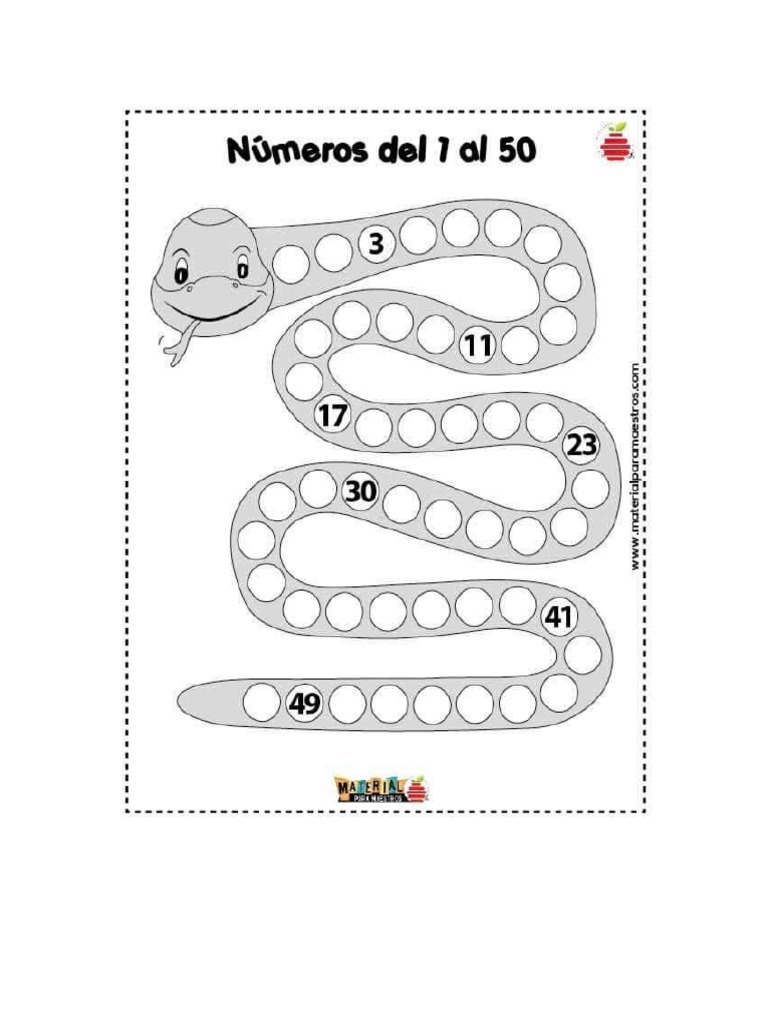 Numeros 1 A 50 | PDF