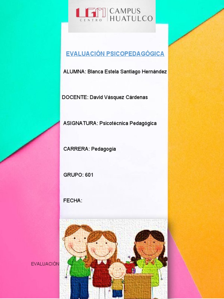 Evaluación Psicopedagógica | PDF | Aprendizaje | Inteligencia