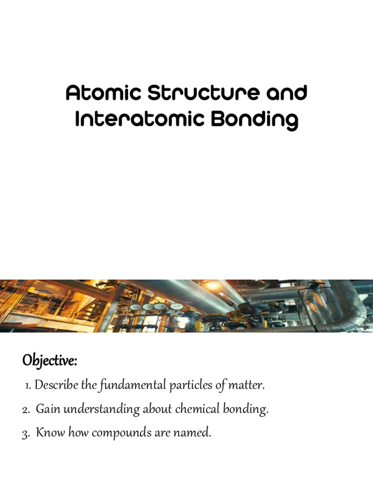 Atomic Structure And Interatomic Bonding Pdf Proton Atoms