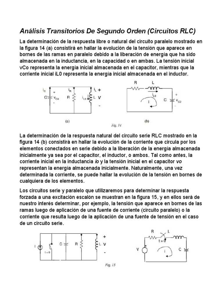 Circuitos RLC | PDF | Inductor | Ecuaciones