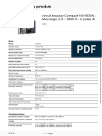 Product Datasheet: Circuit Breaker Compact NS1250N - Micrologic 2.0 ...
