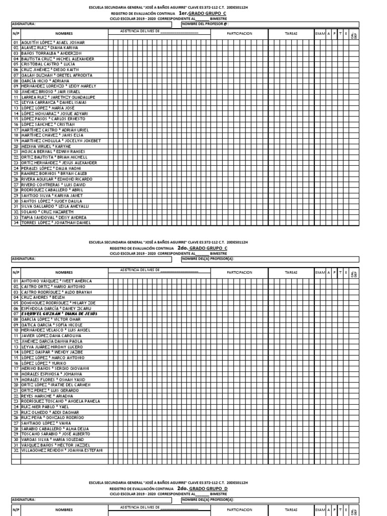 Listas de 1,2,3, C | PDF