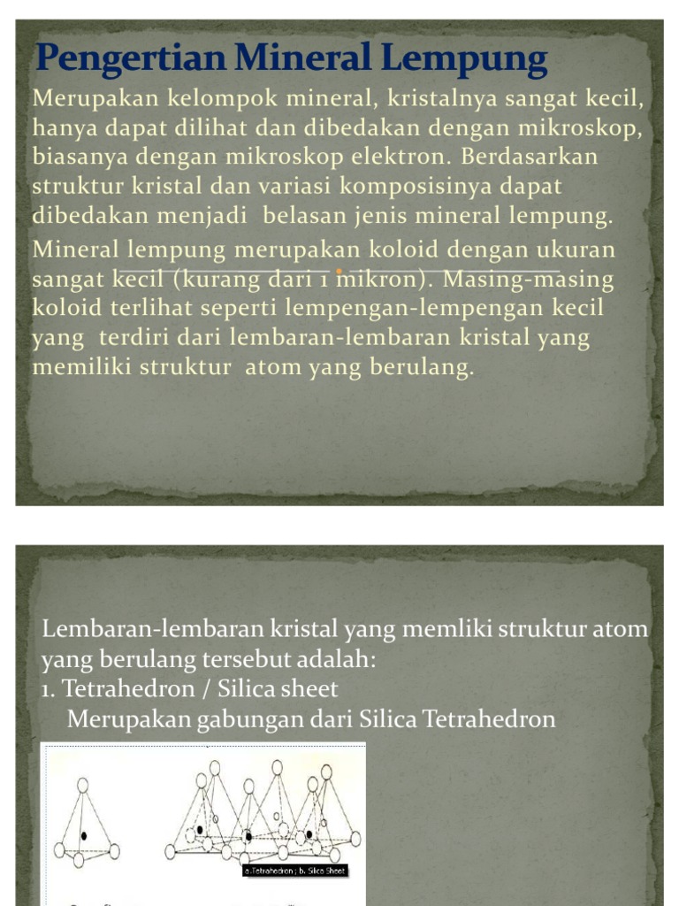 Pengertian Mineral Lempung | PDF