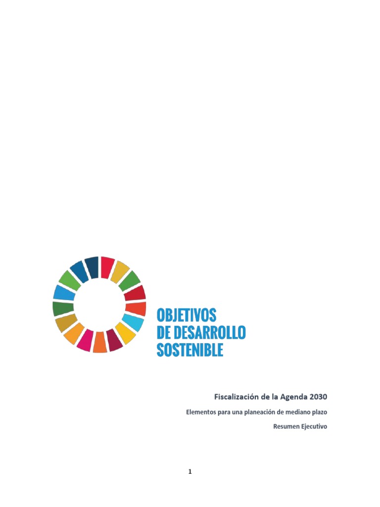 Fiscalizacion de Los ODS-Version Ejecutiva | PDF | Sustentabilidad | Planificación