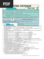 Diss Lesson 2.1 Structural Functionalism | PDF | Behavioural Sciences | Scientific Theories
