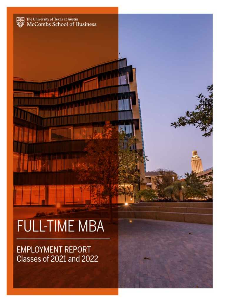 McCombs MBA Employment Outcomes 2021-2022 | PDF | Master Of Business ...