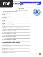Reported Statements Present Simple | PDF
