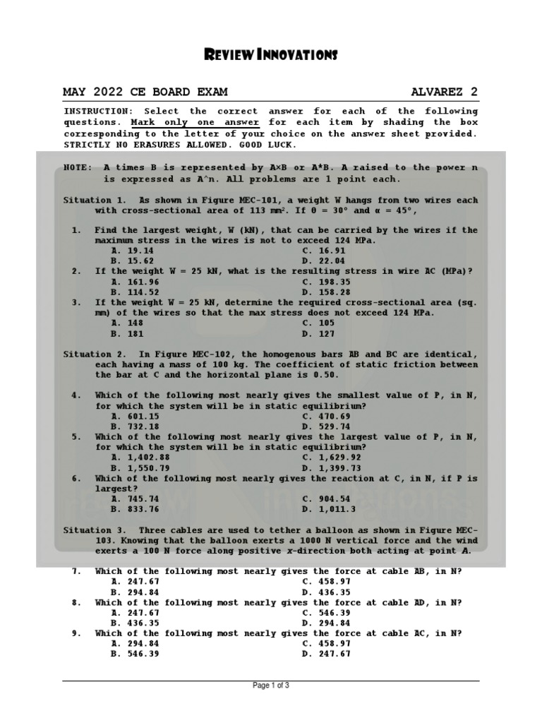 Mech 2 | PDF | Tension (Physics) | Stress (Mechanics)