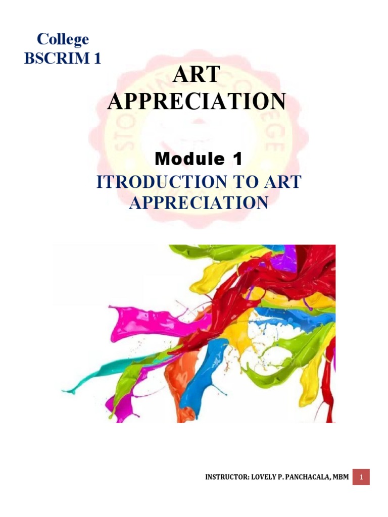 Module 1 Art of Appreciation | PDF | Experience | Emotions