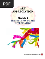 GE 5 - Art Appreciation Lesson 2. Art Appreciation Creativity, Imagination, and Expression | PDF ...
