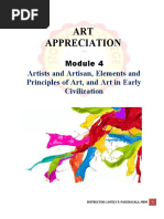 A Course Module For Art Appreciation by Roldan Et Al. 2019 | PDF | Cognition | The Arts