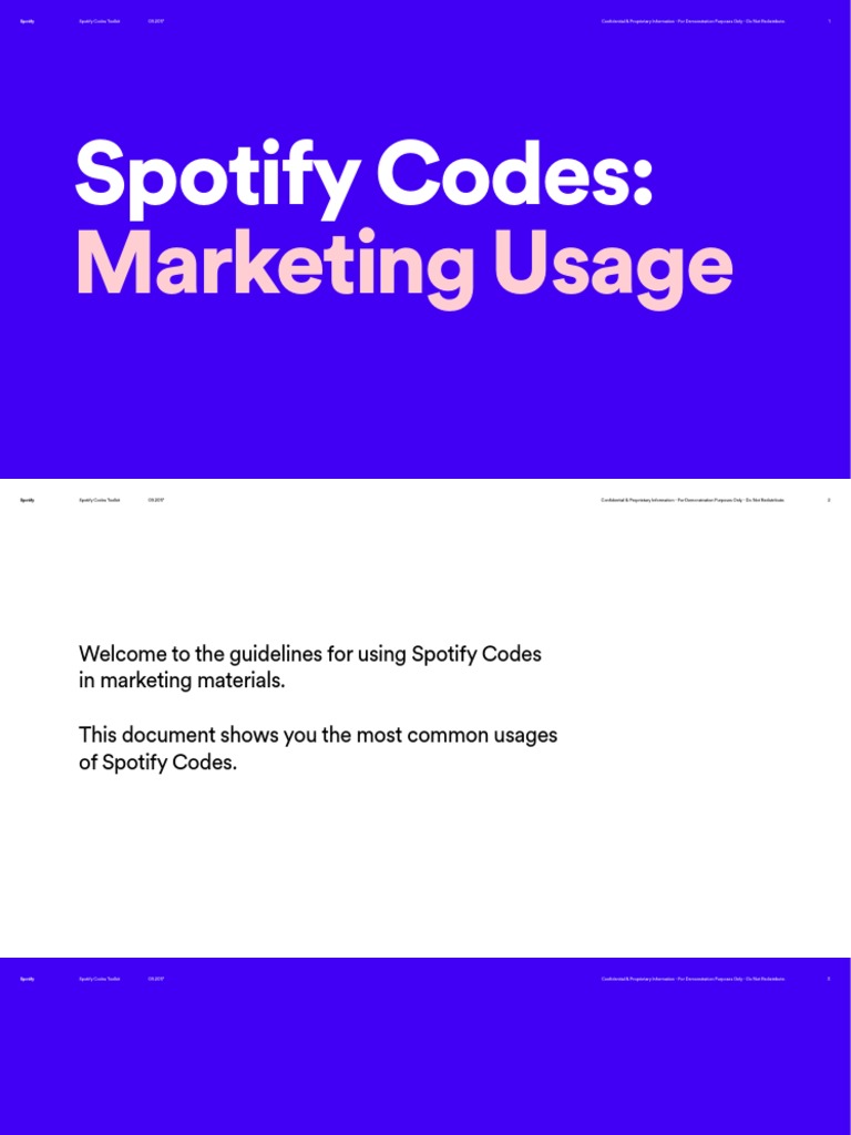 Brand Guidelines For Spotify Codes | PDF | Communication