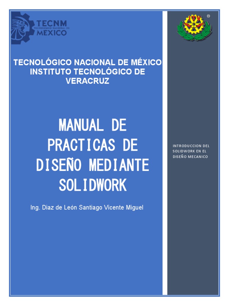 Manual de Practicas de Diseño Mediante SolidWorks | PDF | Software | Diseño