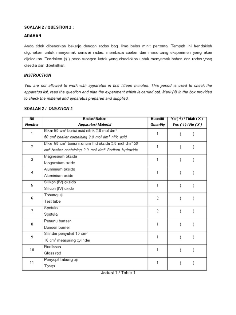 SOALAN Amali f4 PPT Ogos | PDF