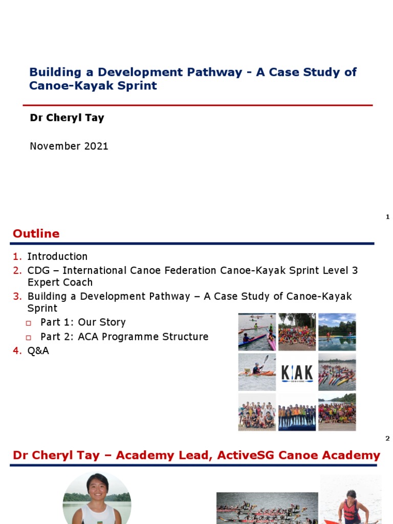 Building A Development Pathway - A Case Study of Canoe Kayak Sprint ...