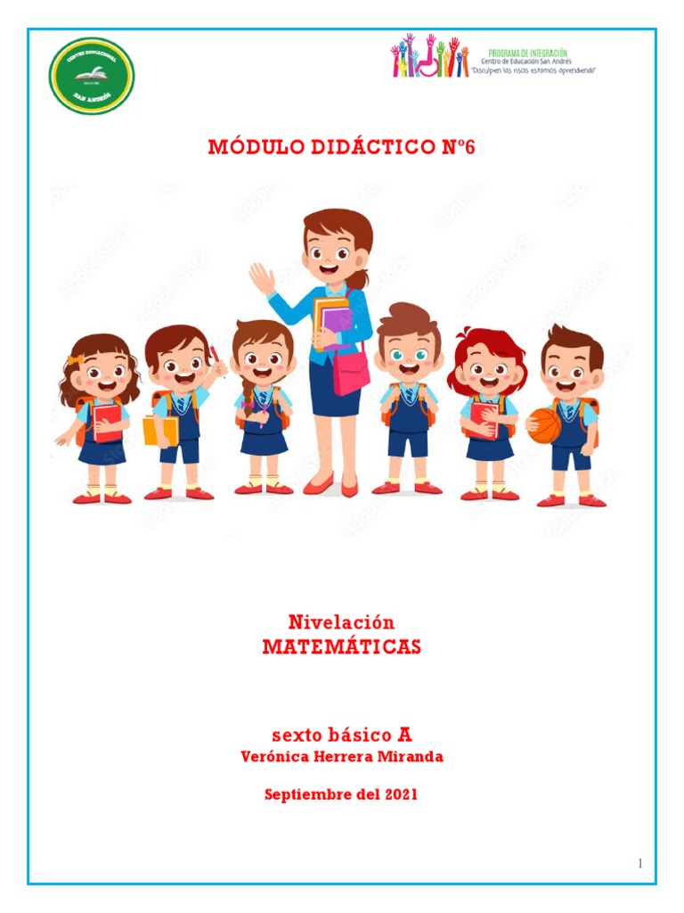 6o-básico-Matemática-Módulo-6 | PDF | Triángulo | Rectángulo