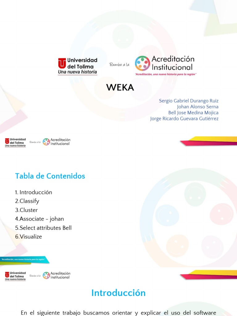 Presentacion Weka - Presentación pruebas TyT | PDF | Ventana ...