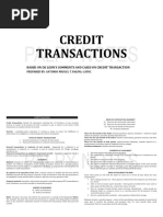 Credit Transactions Reviewer PDF | PDF | Loans | Credit