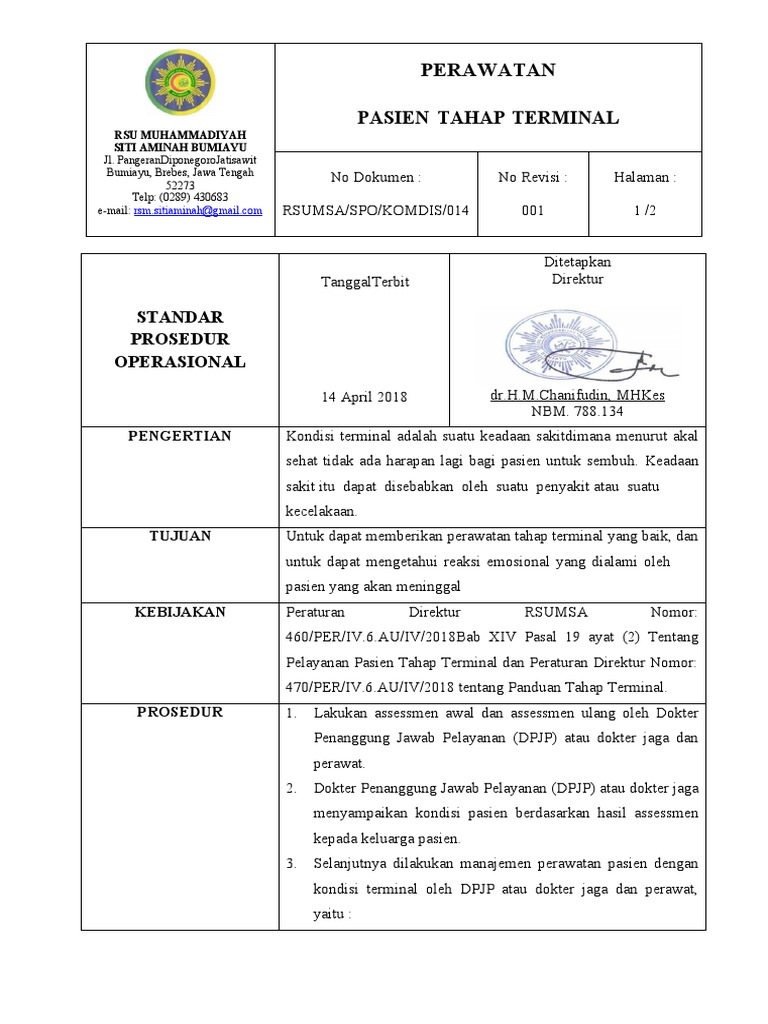 SPO Tahap Terminal | PDF | Pengembangan Diri | Kesehatan Holistik