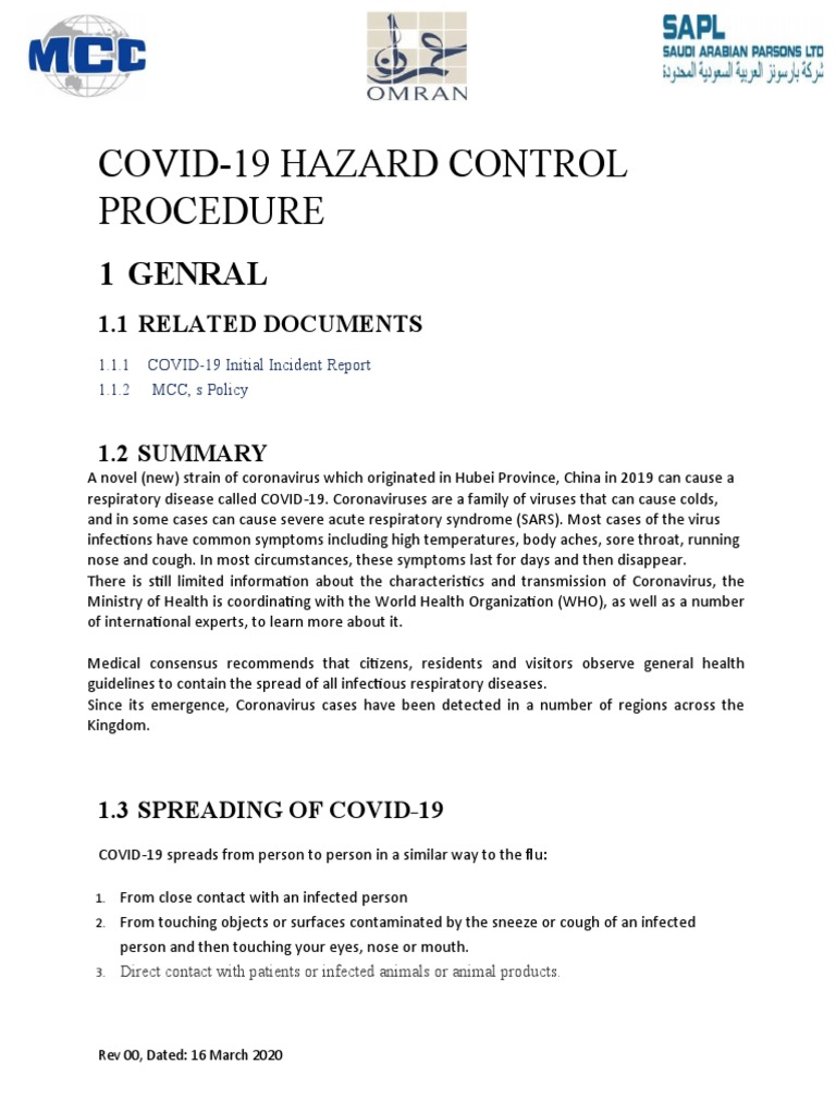 HSSE Plan Require by Parsons | PDF | Infection | Hygiene