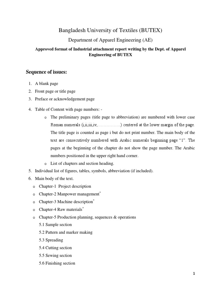 Guidelines for Writing Effective Industrial Attachment Reports for the ...