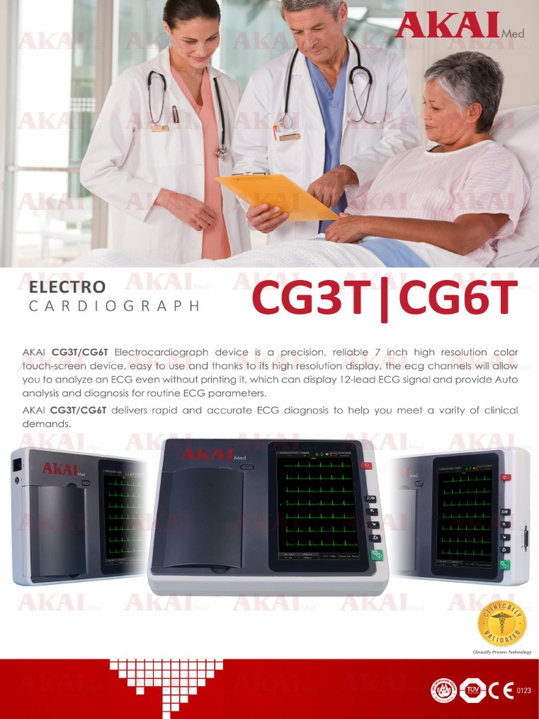 Akai Med ECG Brochure CG3T-CG6T | PDF