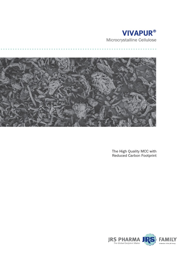 Jrs Pharma MCC Leaflet Vivapur | PDF | Tablet (Pharmacy) | Materials