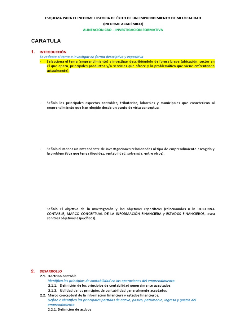 01 INTRODUCCIÓN A LA CONTABILIDAD - Esquema Ok | PDF | Contabilidad | Estado financiero
