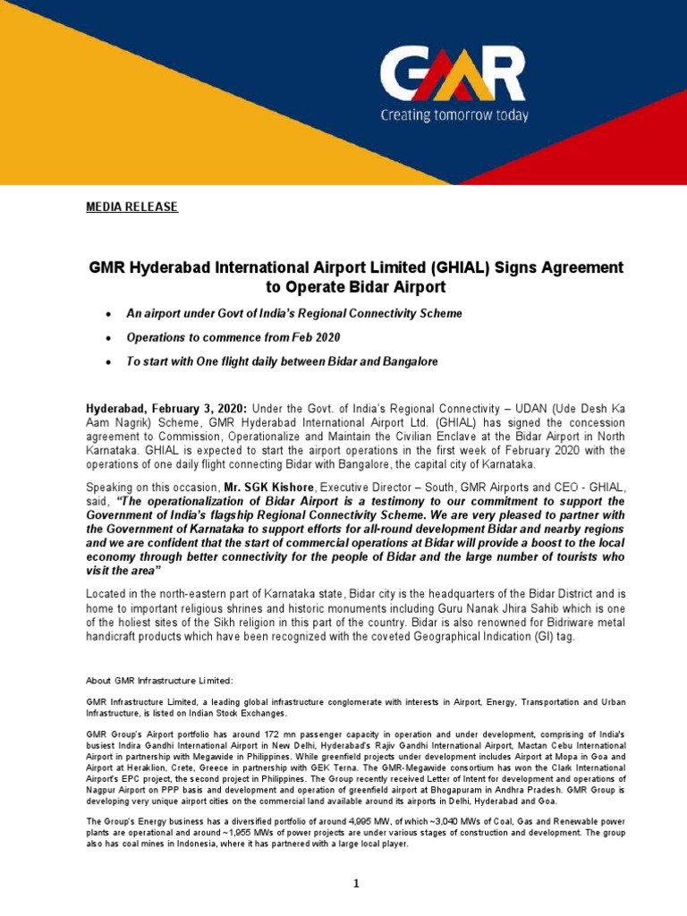 MediaRelease-GMRHyderabadInternationalAirportLtd (GHIAL ...
