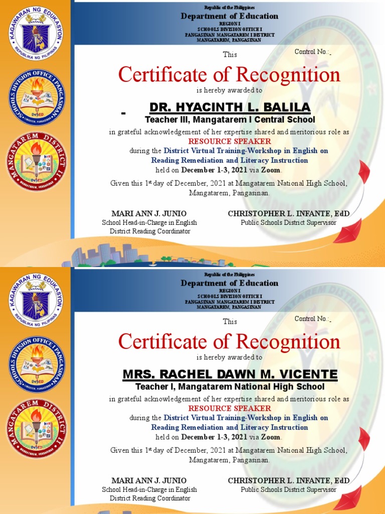 English Training Recognition 2021 | PDF | Government | Public ...