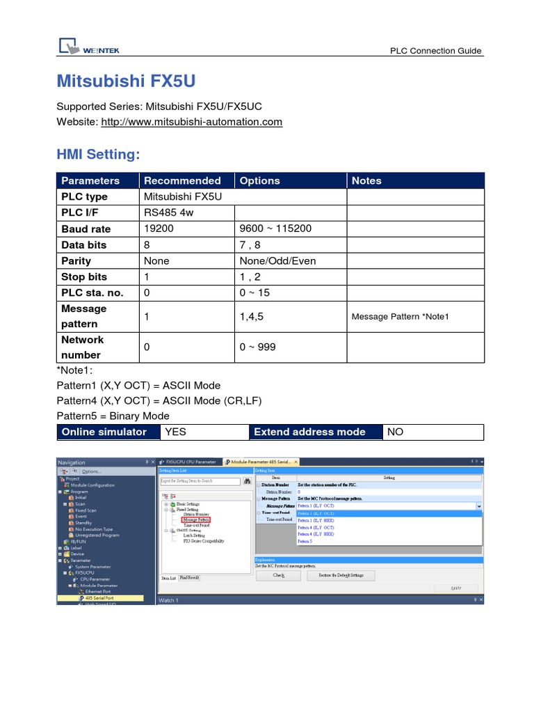 Mitsubishi FX5U | PDF | Relay | Data Type