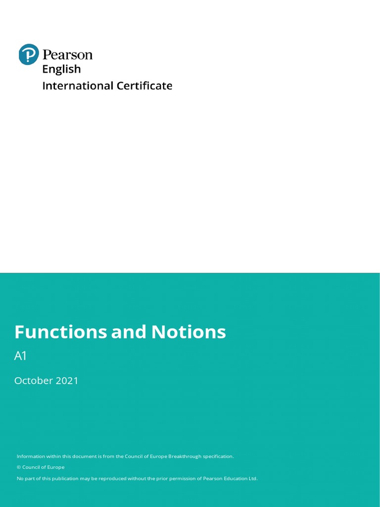 Pte Gen Functions Notions A1 | PDF | Pronoun | Health Care