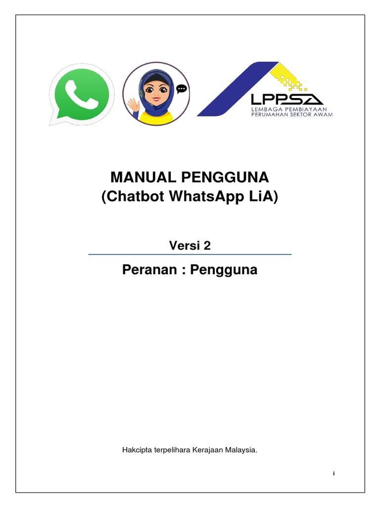 Manual Pengguna Chatbot WhatsApp LPPSA Versi 1 | PDF
